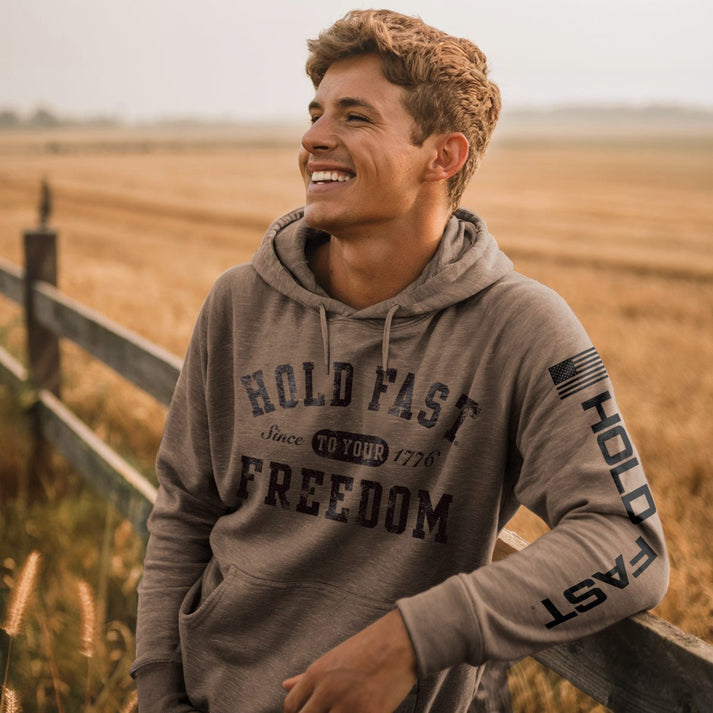 Freedom Crest Mens Hoody – We Hold Fast